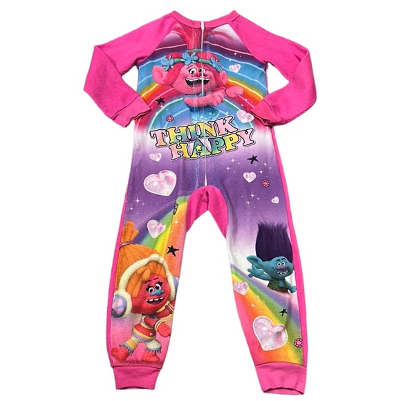 Trolls | Pajamas | Dream Works Trolls Girls Trolls Onesie Pajama ...